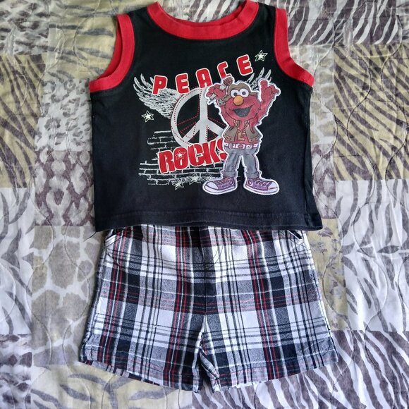 Sesame Street | Matching Sets | Sesame Street Elmo Kids Outfit 8m ...